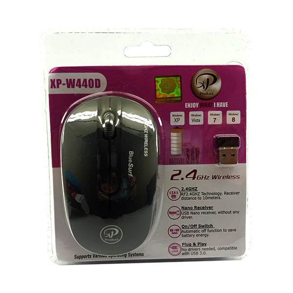 قیمت و خرید ماوس بی سیم ایکس پی-پروداکت مدل XP-W440D