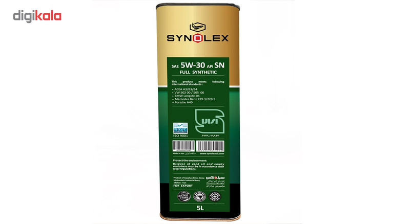 قیمت و خرید روغن موتور خودرو سینولکس مدل راش 5W-30 SN ظرفیت 5 لیتر بسته ...