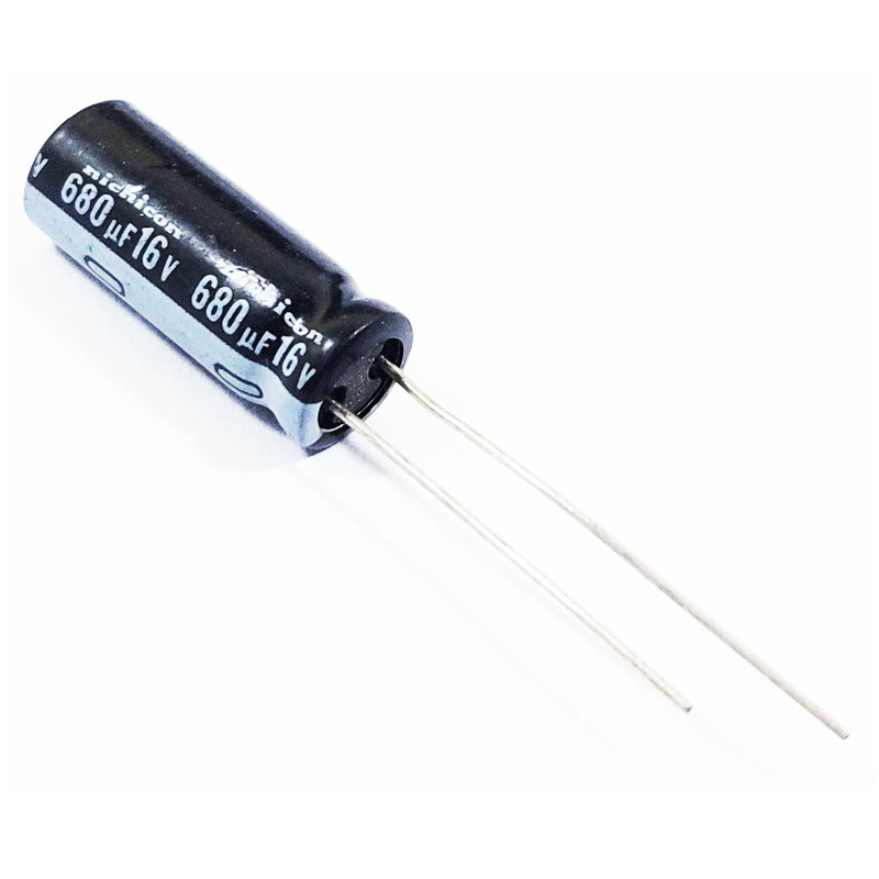 قیمت و خرید خازن 680 میکروفاراد 16 ولت نیچیکون مدل SK-68016 بسته 4 عددی