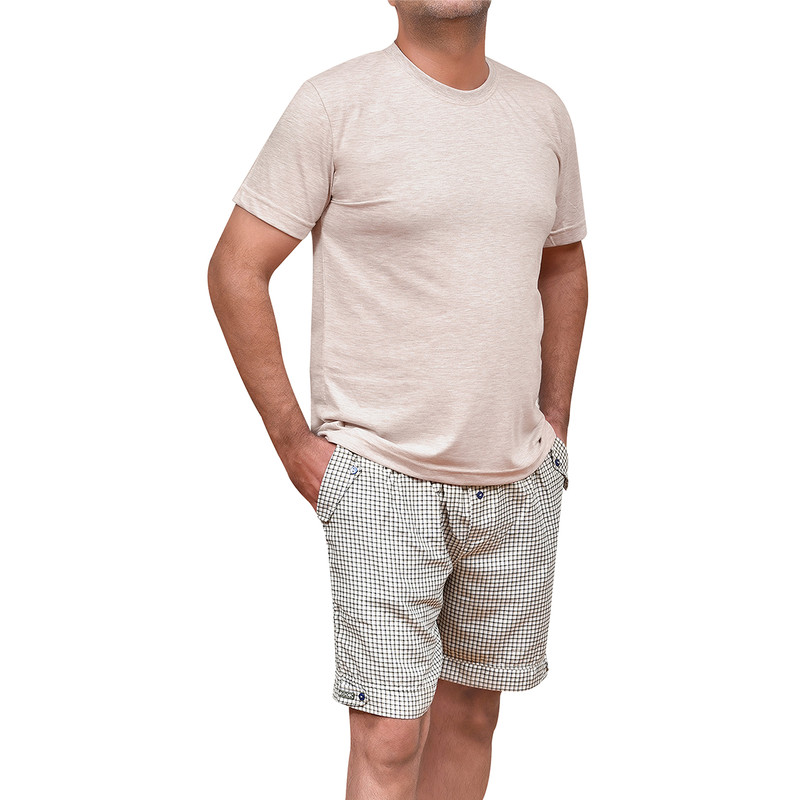 قیمت و خرید شلوارک مردانه ساروک مدل SHNN کد 02 رنگ کرم