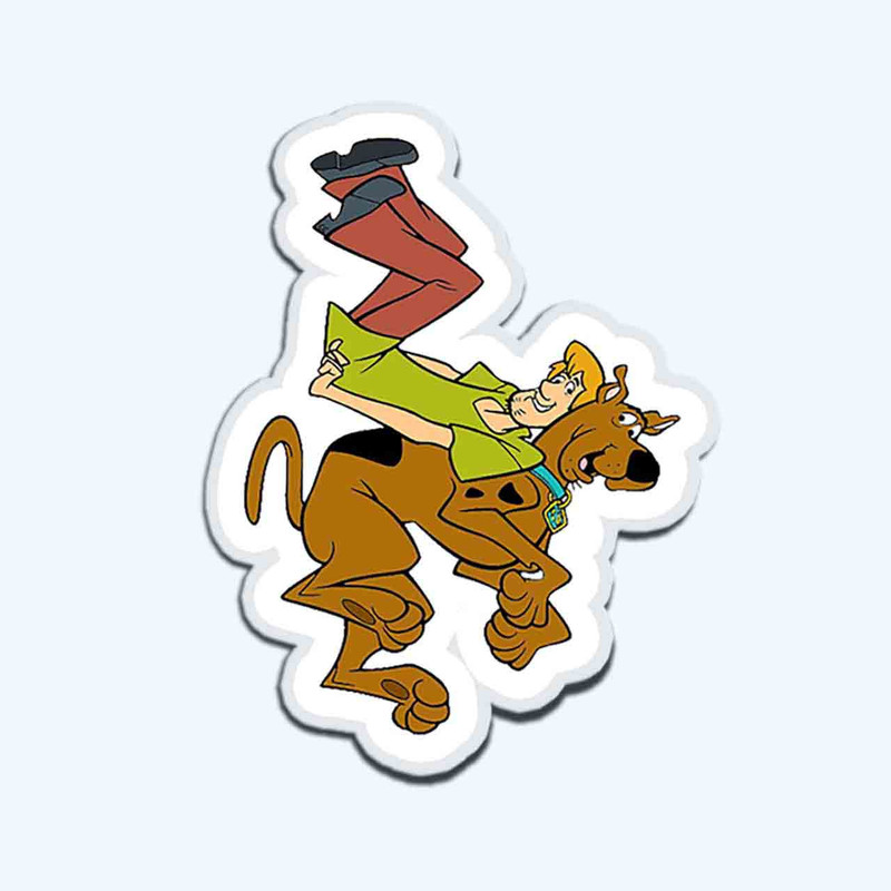 قیمت و خرید استیکر لپ تاپ طرح scooby and shaggy Sticker کد ST1613
