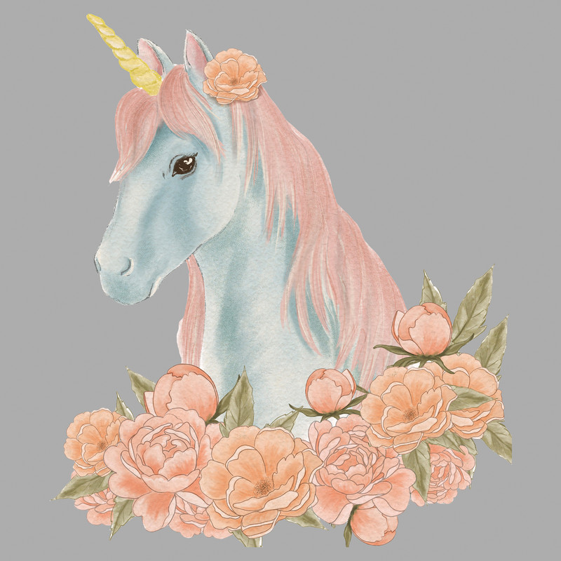 قیمت و خرید استیکر پارچه و لباس مدل dtf طرح یونیکورن کد H20.539 مجموعه 3 عددی