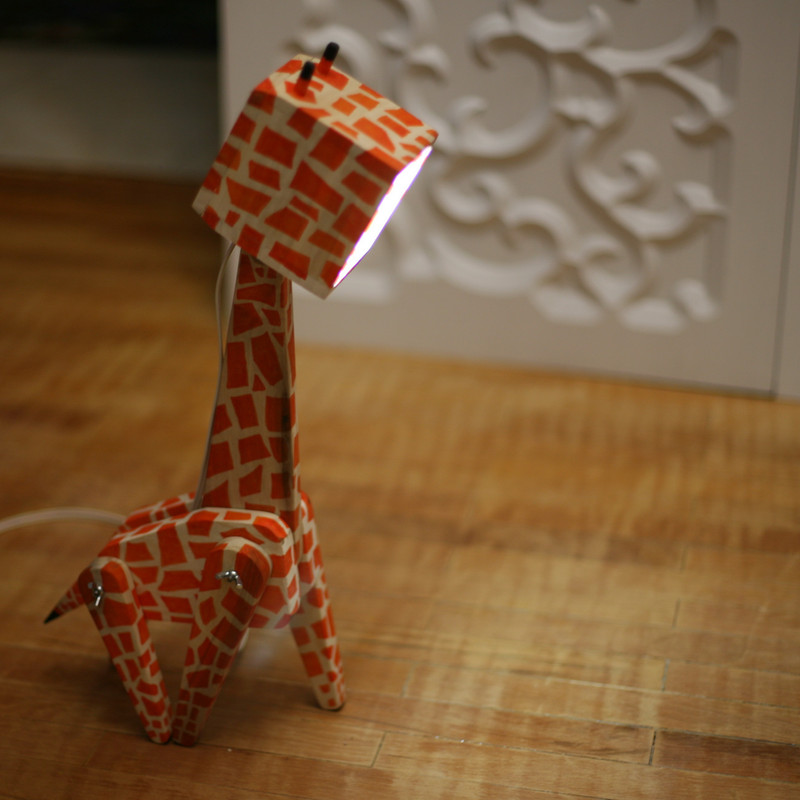 قیمت و خرید آباژور رومیزی کودک مدل زرافه