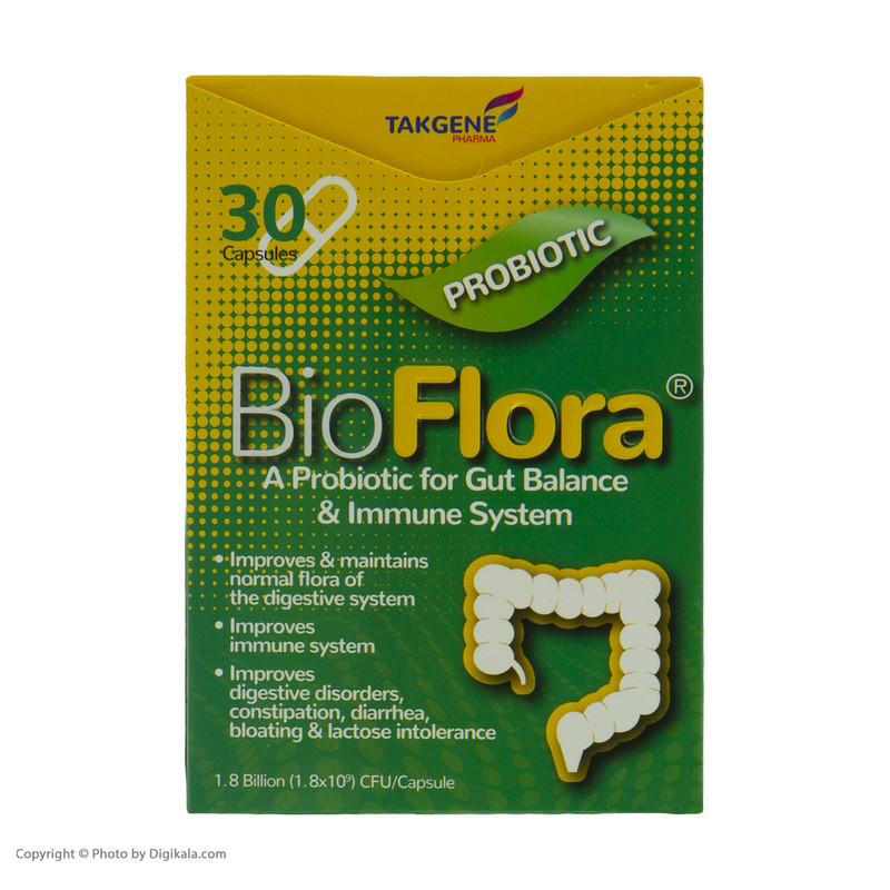 قیمت و خرید کپسول بایو فلورا تک ژن فارما بسته 30 عددی