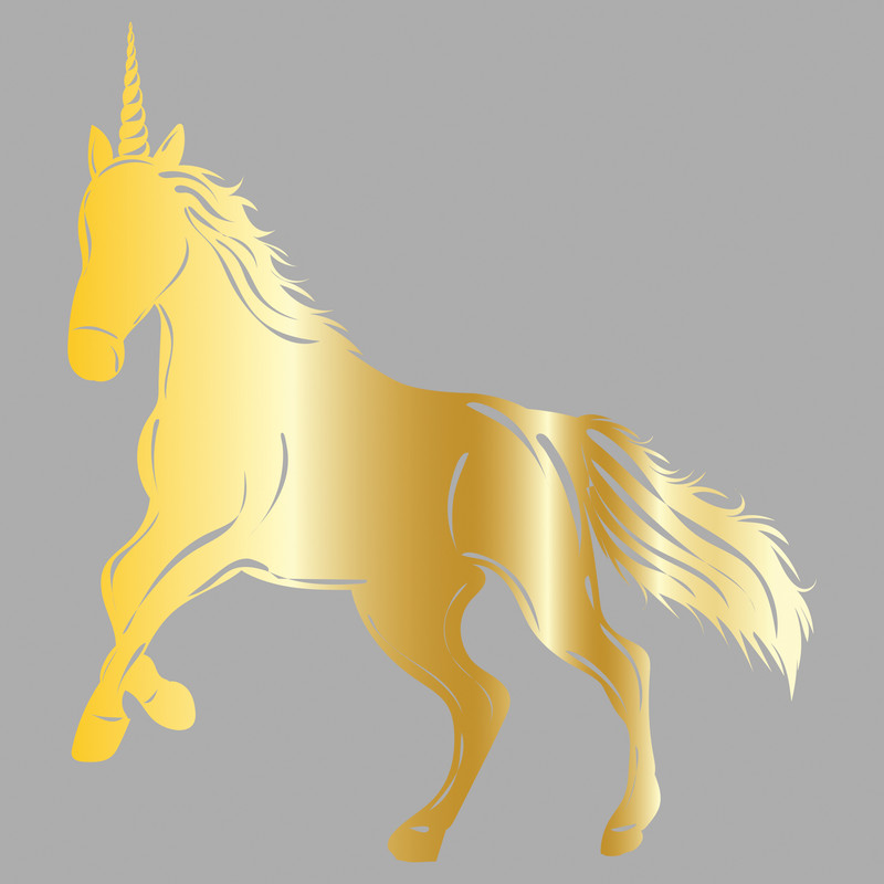 قیمت و خرید استیکر پارچه و لباس مدل dtf طرح یونیکورن کد H15.1111 مجموعه 4 عددی