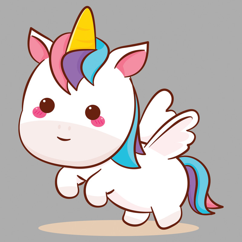 قیمت و خرید استیکر پارچه و لباس مدل dtf طرح یونیکورن کد H15.555 مجموعه 4 عددی