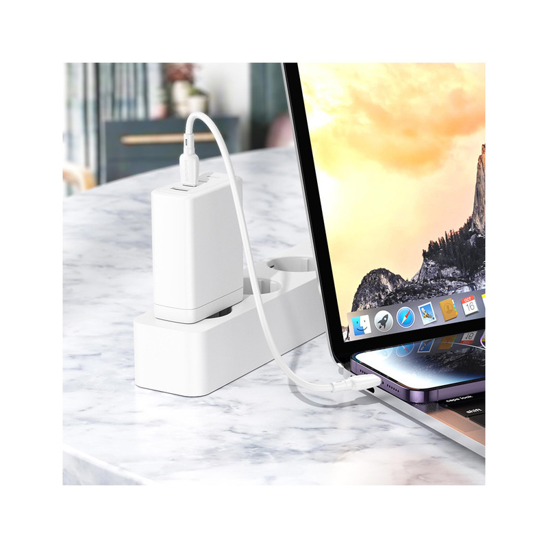 قیمت و خرید کابل تبدیل USB-C به لایتنینگ بروفون مدل BX93 20W طول 0.25 متر