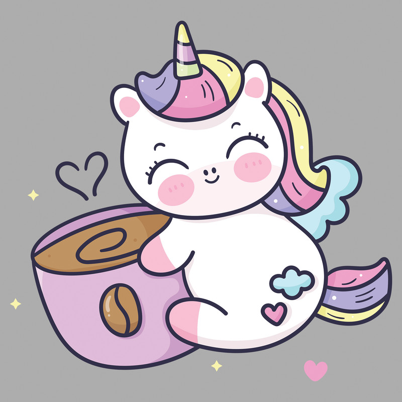 قیمت و خرید استیکر پارچه و لباس مدل dtf طرح یونیکورن کد H20.230 مجموعه 6 عددی