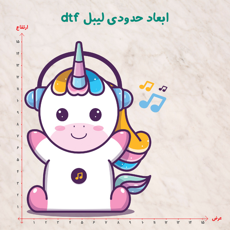 قیمت و خرید استیکر پارچه و لباس مدل dtf طرح یونیکورن کد H15.924 مجموعه 4 عددی