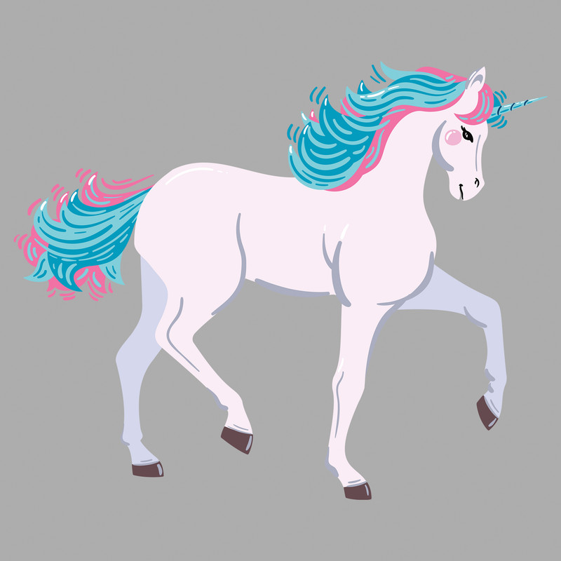 قیمت و خرید استیکر پارچه و لباس مدل dtf طرح یونیکورن کد H20.900 مجموعه 3 عددی