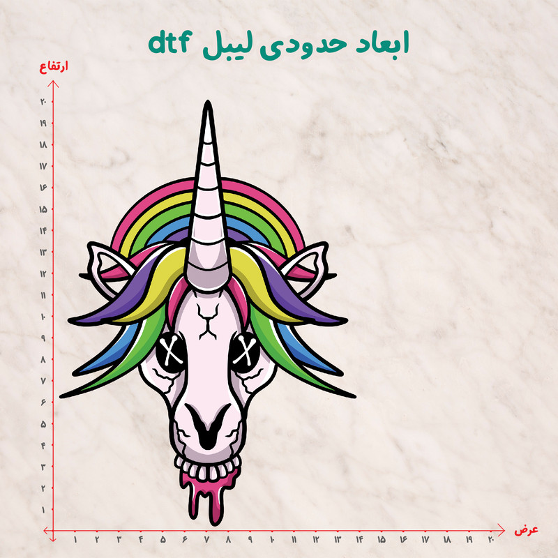 قیمت و خرید استیکر پارچه و لباس مدل dtf طرح یونیکورن کد H20.168 مجموعه 3 عددی