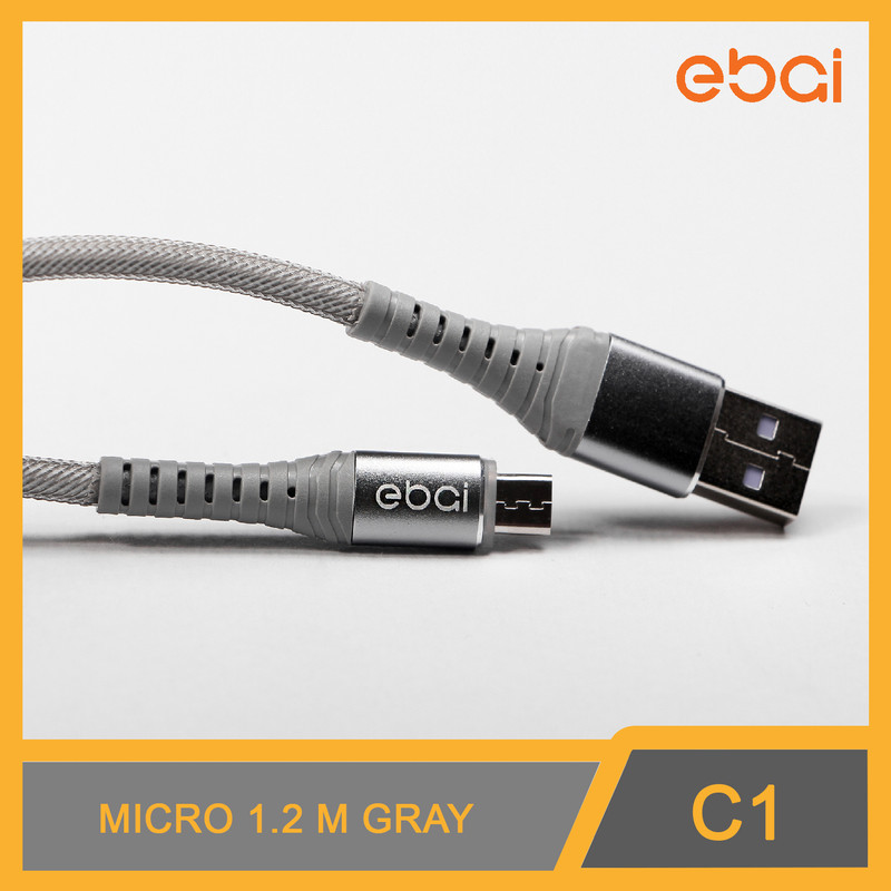 قیمت و خرید کابل تبدیل USB به MICRO USB ایبای مدل C1 طول 1.2 متر