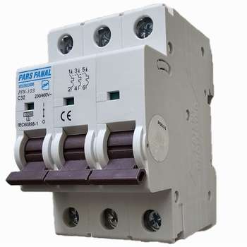 قیمت و خرید فیوز مینیاتوری پارس فانال سه پل مدل PFN-103 C32