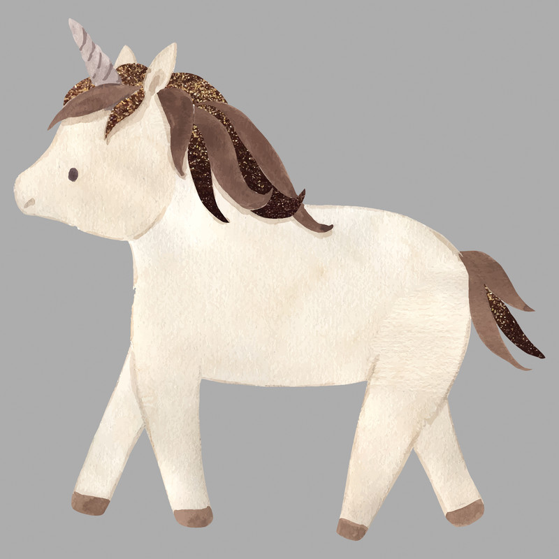 قیمت و خرید استیکر پارچه و لباس مدل dtf طرح یونیکورن کد H20.510 مجموعه 6 عددی