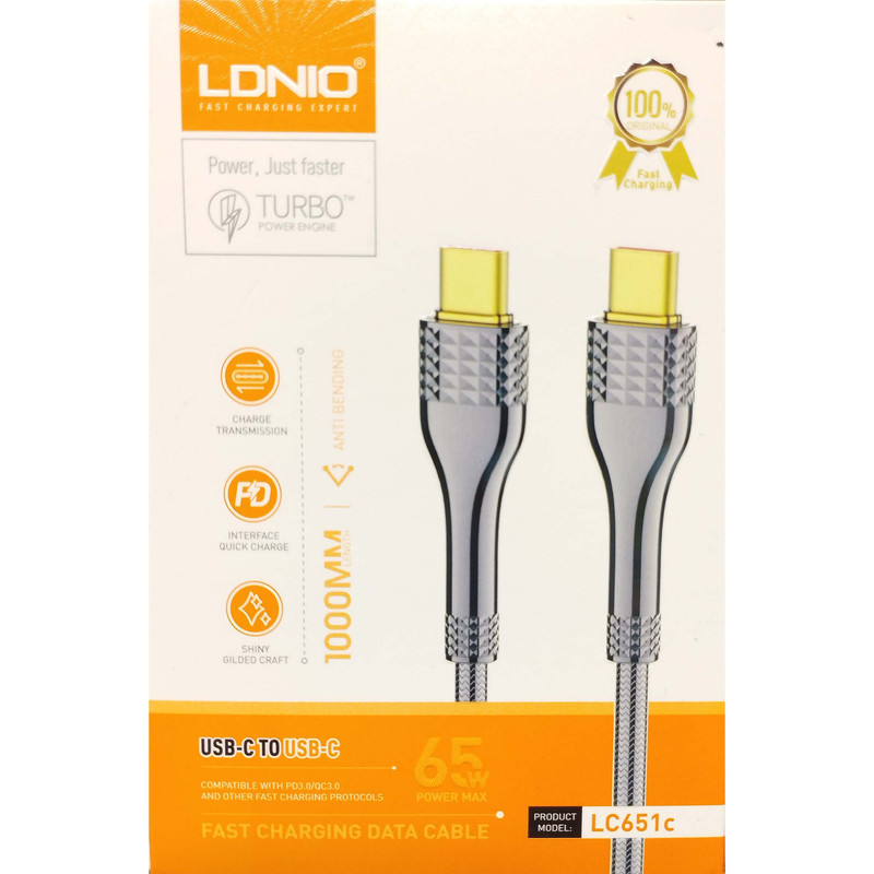 قیمت و خرید کابل USB-C الدینیو مدل LC651c طول 1 متر