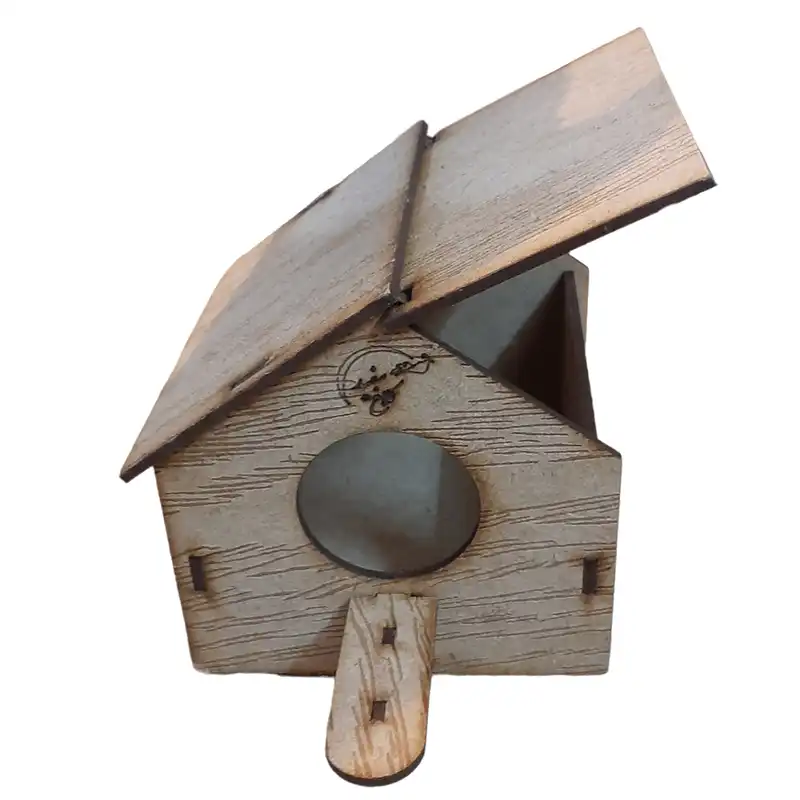 ⭐️ خرید اینترنتی لانه پرنده مدل فنچ طرح کلبه چوبی 02 (1404) - دیگسون ⭐️