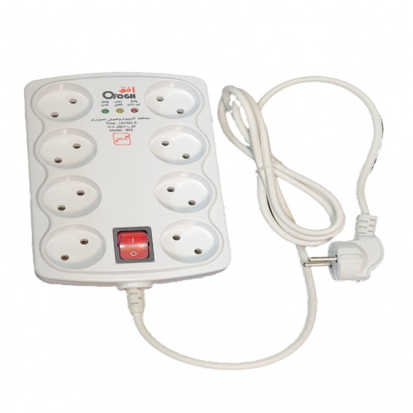 قیمت و خرید محافظ ولتاژ افق مدل هشت خانه 802