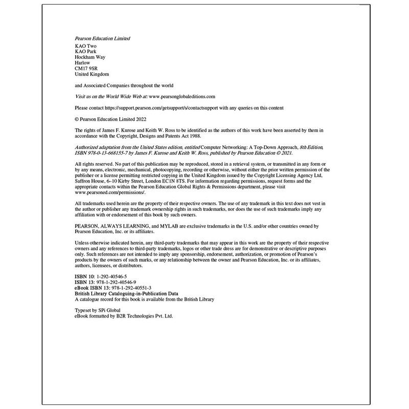 قیمت و خرید کتاب Computer Networking A Top-Down Approach EIGHTH EDITION ...