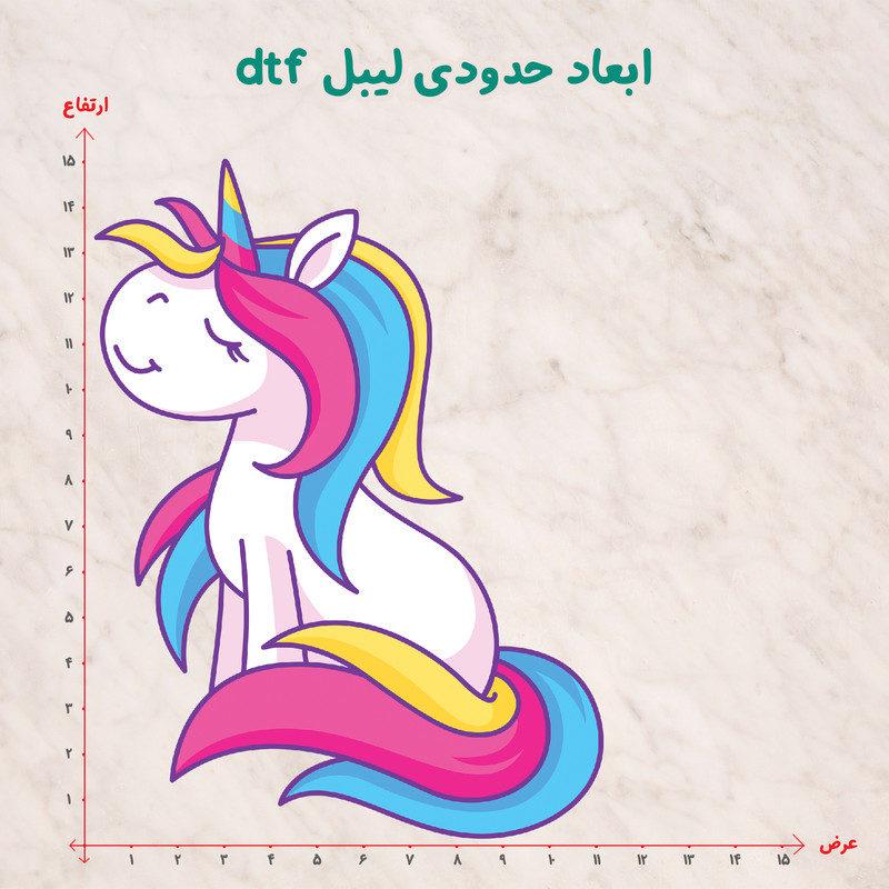 قیمت و خرید استیکر پارچه و لباس مدل dtf طرح یونیکورن کد H15.614 مجموعه 4 عددی