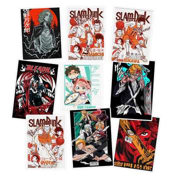 قیمت و خرید استیکر لپ تاپ ماسا دیزاین طرح ANIME کد COLSA مجموعه 9 عددی