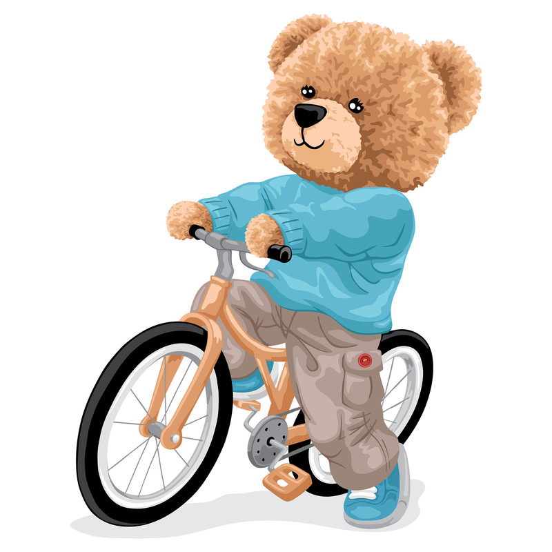 قیمت و خرید استیکر پارچه و لباس مدل dtf طرح تدی کد H20.67 مجموعه 24 عددی