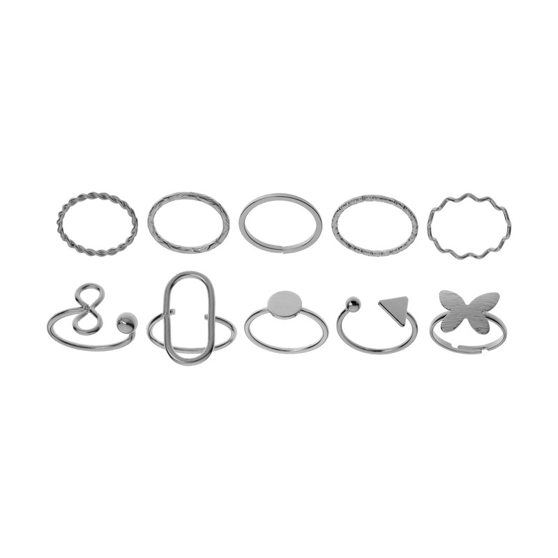 قیمت و خرید انگشتر زنانه مدل یانگ کد YEG-2 مجموعه 10 عددی