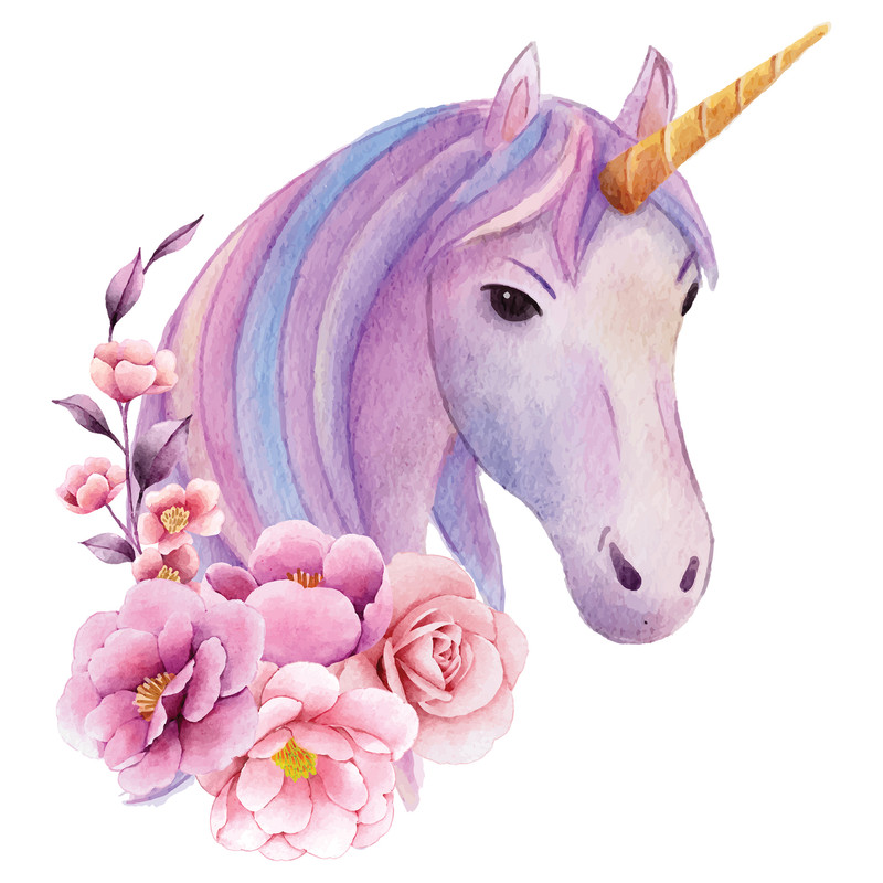 قیمت و خرید استیکر پارچه و لباس مدل dtf طرح یونیکورن کد H20.137 مجموعه 6 عددی