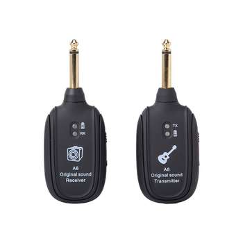 قیمت و خرید فرستنده و گیرنده گیتار مدل A8 UHF 730 بسته دو عددی