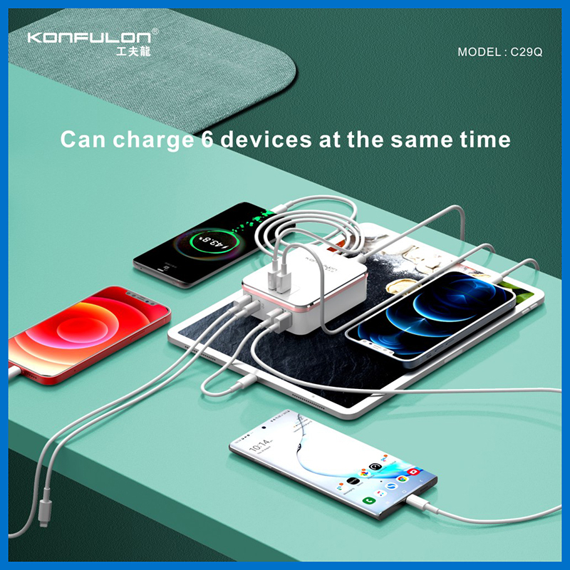 شارژر رومیزی 40.5 وات کانفلون مدل C29Q – فروشگاه اینترنتی لوازم خانه و دیجیتال بامیلو