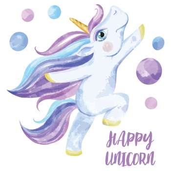 قیمت و خرید استیکر پارچه و لباس مدل dtf طرح یونیکورن کد H20.476 مجموعه 6 عددی