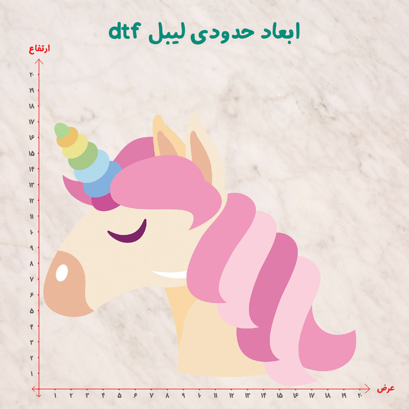 قیمت و خرید استیکر پارچه و لباس مدل dtf طرح یونیکورن کد H20.453 مجموعه 6 عددی