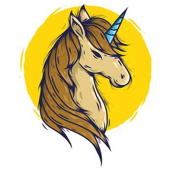 قیمت و خرید استیکر پارچه و لباس مدل dtf طرح یونیکورن کد H15.198 مجموعه 4 عددی