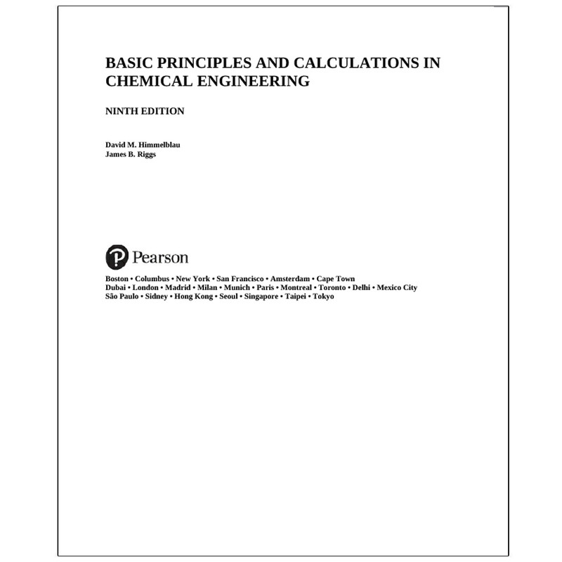 قیمت و خرید کتاب Basic Principles and Calculations in Chemical Engineering Ninth Edition اثر ...