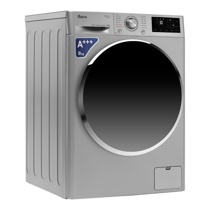 قیمت و خرید ماشین لباسشویی جی پلاس مدل GWM-L880S ظرفیت 8 کیلوگرم