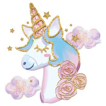 قیمت و خرید استیکر پارچه و لباس مدل dtf طرح یونیکورن کد H20.498 مجموعه 6 عددی