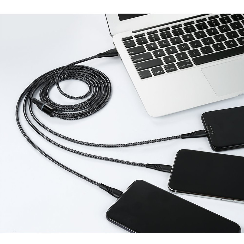 قیمت و خرید کابل تبدیل USB به USB-C/microUSB/لایتنینگ مک دودو مدل CA ...