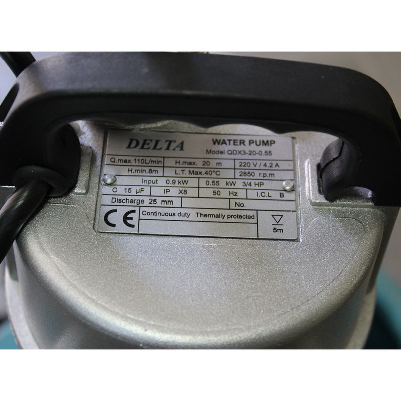 قیمت و خرید پمپ کف کش دلتا مدل QDX 3-20-0.55