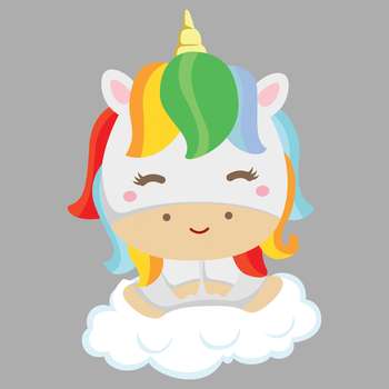 قیمت و خرید استیکر پارچه و لباس مدل dtf طرح یونیکورن کد H15.967 مجموعه 4 عددی