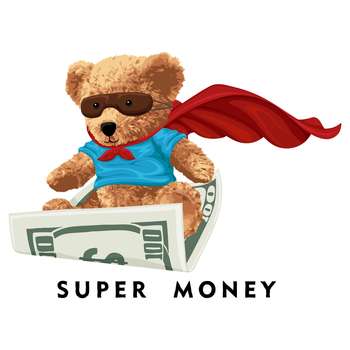 قیمت و خرید استیکر پارچه و لباس مدل dtf طرح تدی کد H15.21 مجموعه 4 عددی