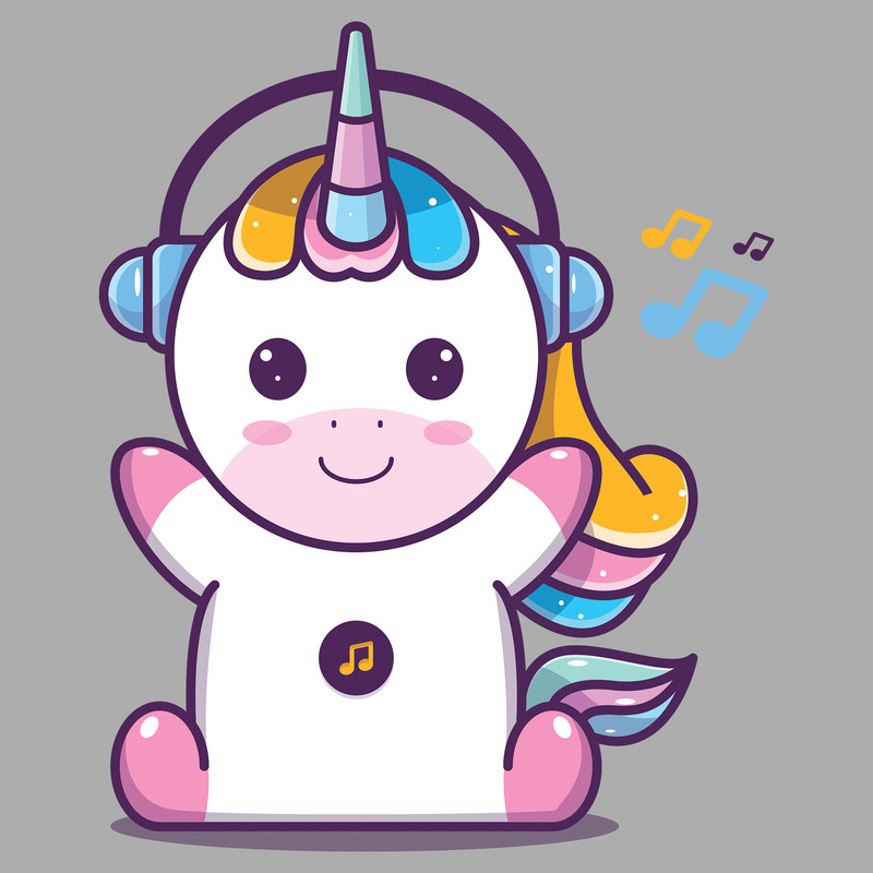 قیمت و خرید استیکر پارچه و لباس مدل dtf طرح یونیکورن کد H15.924 مجموعه 4 عددی