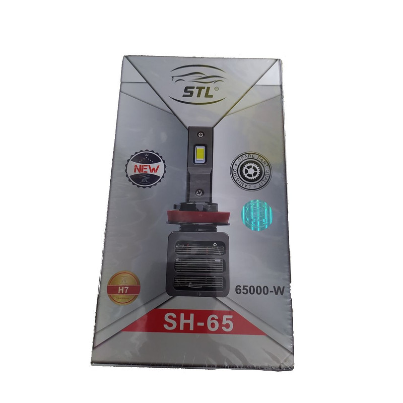 قیمت و خرید هدلایت خودرو اس تی ال مدل SH-65 پایه H7 بسته دو عددی