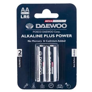 قیمت و خرید باتری قلمی دوو مدل Alkaline plus Power بسته 2 عددی