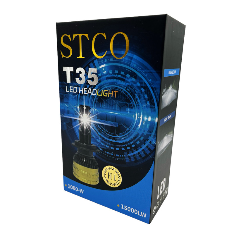 قیمت و خرید هدلایت لامپ خودرو مدل T35 STCO پایه H1 بسته دو عددی