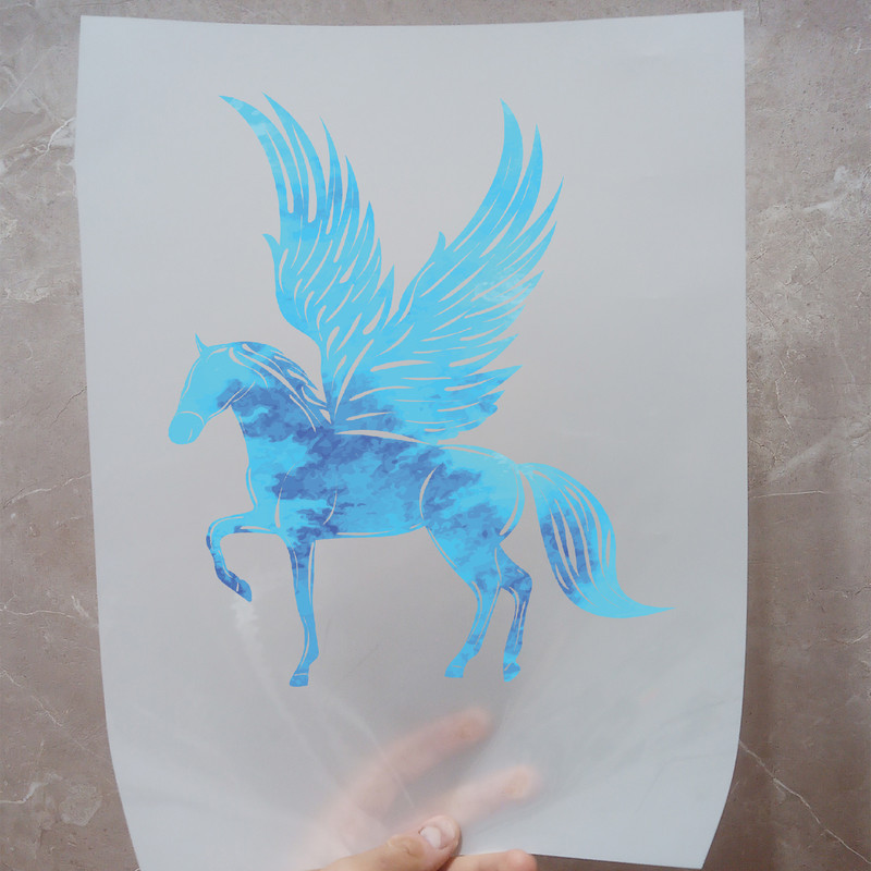 قیمت و خرید استیکر پارچه و لباس مدل dtf طرح یونیکورن کد H15.1022 مجموعه 4 عددی