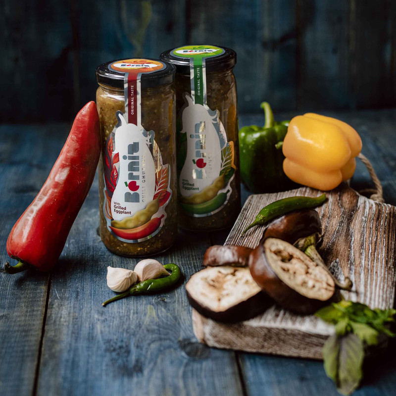 قیمت و خرید چاتنی بادمجان کبابی با تمر هندی برنیز - 500 گرم