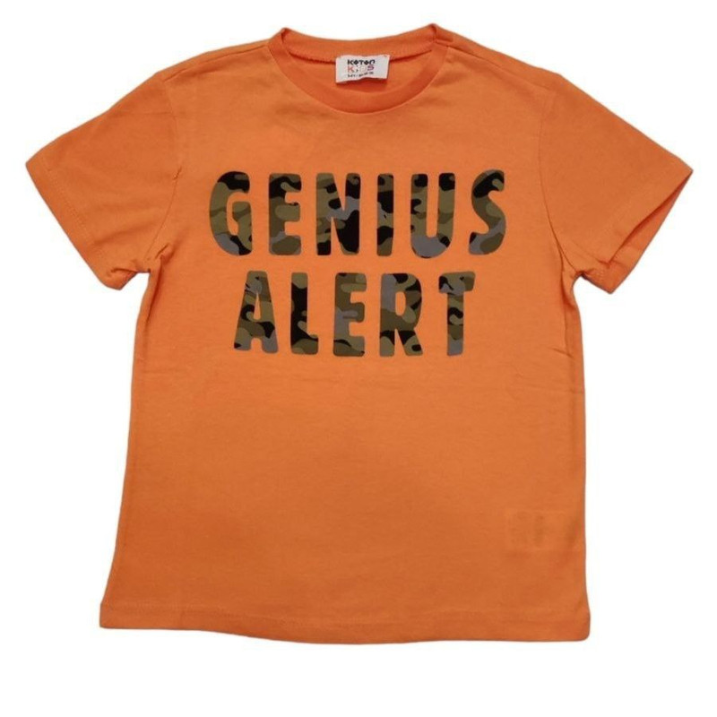 قیمت و خرید تی شرت آستین کوتاه پسرانه کوتون مدل GENIUS ALERT