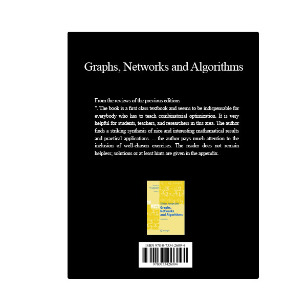 قیمت و خرید کتاب Graphs, Networks and Algorithms اثر Dieter Jungnickel انتشارات نبض دانش