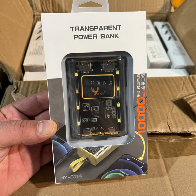 قیمت و خرید پاور بانک نه هیو مدل HY-C114 ظرفیت 1000 میلی امپر ساعت