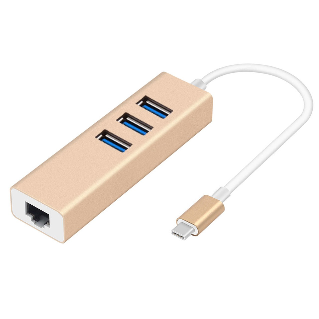 مبدل USB Type C به Ethernet و 0.USB 3 مدل Macbook
