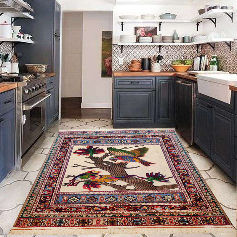 قیمت و خرید گلیم دستباف سه متری طرح پرنده مدل AA94